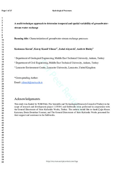 Pdf A Multi Technique Approach To Determine Temporal And Spatial Variability Of Groundwater