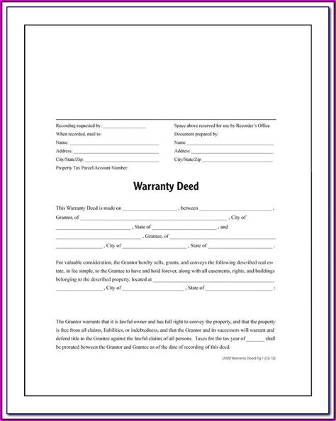 Florida Warranty Deed Form Pdf Form Resume Examples 4x2vbkv25l
