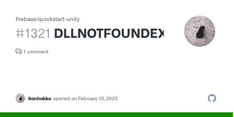 Dllnotfoundexception · Issue 1321 · Firebasequickstart Unity · Github