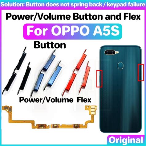 Poower Volume Button Flex For Oppo A S A S Side Key Switch Power On Off Key Mute Volume Control