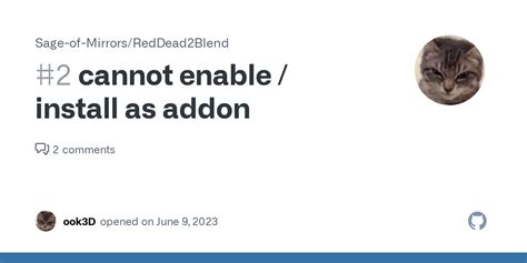 Cannot Enable Install As Addon · Issue 2 · Sage Of Mirrors