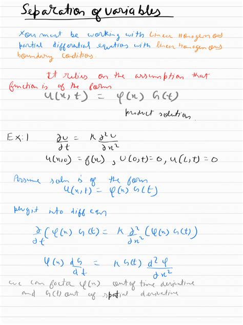 Separation Of Variables Pdf