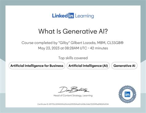 Gilby Gilbert Lozada Mbm Lssgb® Cmp® On Linkedin Certificate Of Completion