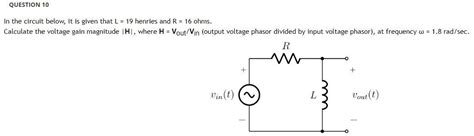 Solved In The Circuit Below It Is Given That C Farads Chegg