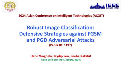jaydip sen on linkedin pdf robust image classification defensive strategies against fgsm and…