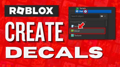 How To Create Decals In Roblox - YouTube