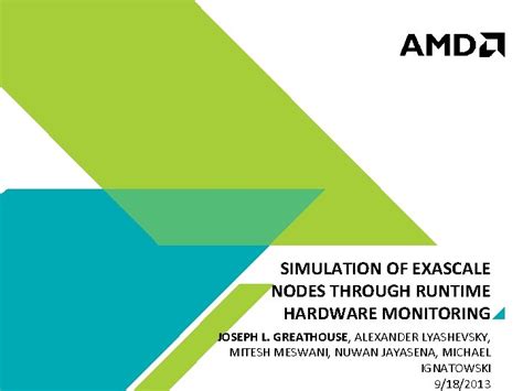 Simulation Of Exascale Nodes Through Runtime Hardware Monitoring