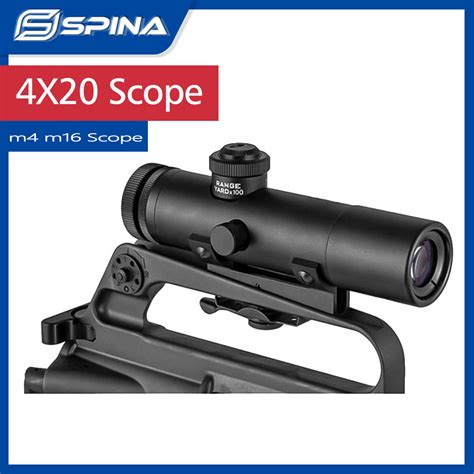 Jual Tactical Hunting Hd 4x20 Rifle Scope Sight M4 M16 Rifle Scope With
