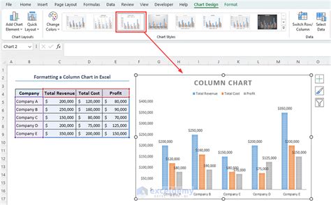 How To Use Column Chart In Excel Exceldemy
