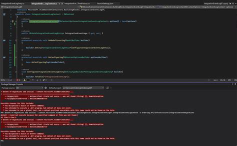 question on migration integrationeventlogcontext for ordering api