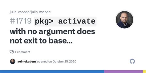 `pkg Activate` With No Argument Does Not Exit To Base Environment