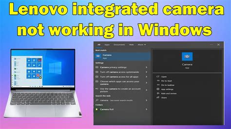 How To Fix Lenovo Integrated Camera Not Working In Windows 11 Or 10 Youtube
