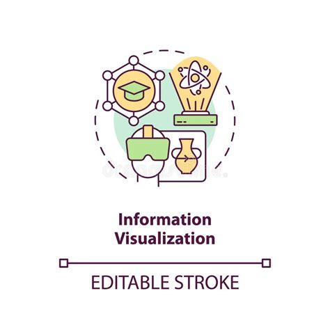 Information Visualization Multicolor Concept Icon Stock Vector