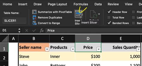 如何使用 Excel 高级筛选切片器