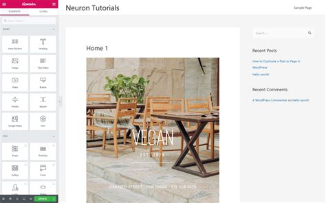 Elementor Tutorial How To Create A Website