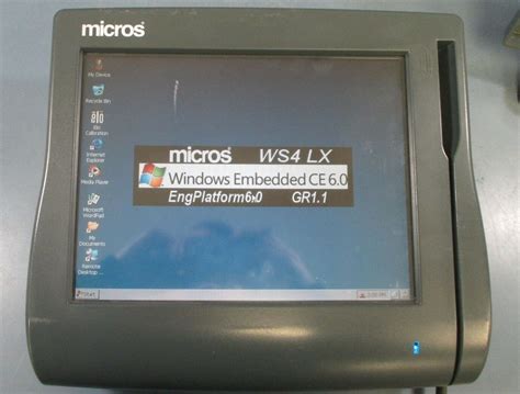 Micros Workstation 4 Lx Pos System Unit 400714 001 12 1 Touchscreen U Etech Surplus