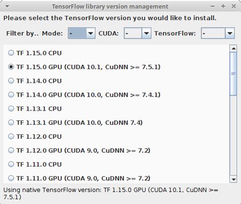 TensorFlow GPU ImageJ