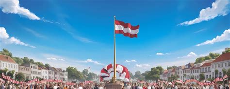 Patriotic Assembly Under The Flag Premium Ai Generated Image