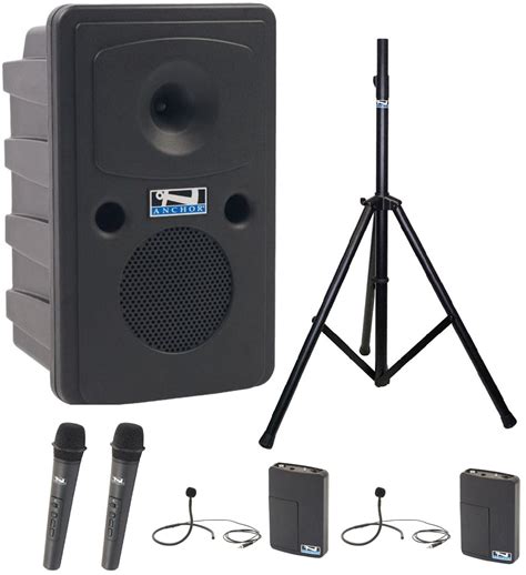 Anchor Audio 615435 Go Getter 2 System X4 Anchor Air 2x Wireless Handheld Mics 2x Collar Mics