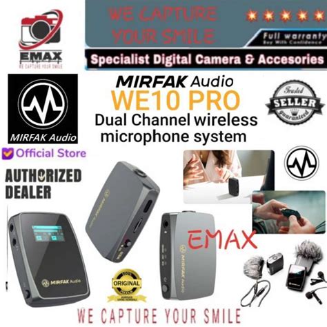 Promo Mirfak We10 Compact Dual Wireless We 10 Mic Diskon 23 Di Seller Melodiya Store