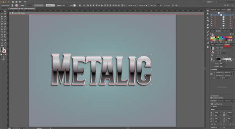 Chrome Text Effect In Illustrator Design Bundles