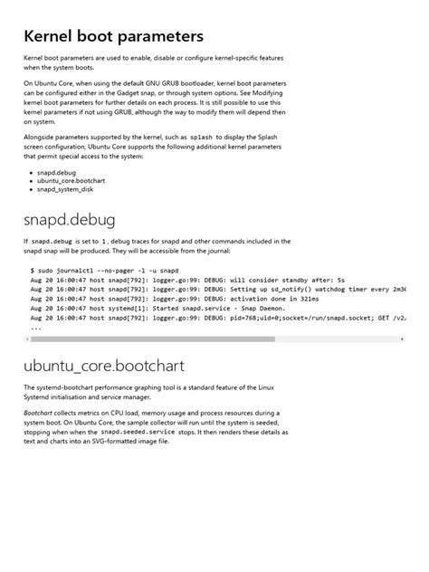 Kernel Boot Parameters Ubuntu Pdf Booting Unix