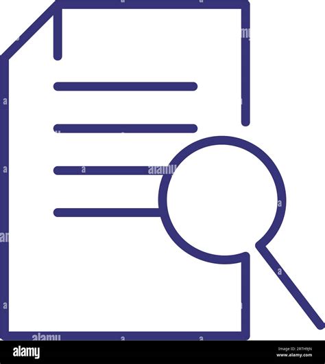 Document Analysis Line Icon Stock Vector Image And Art Alamy
