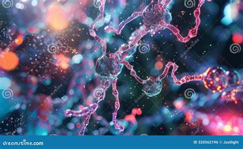 An Artistic Rendering Of The Complex Network Of Molecular Chaperones