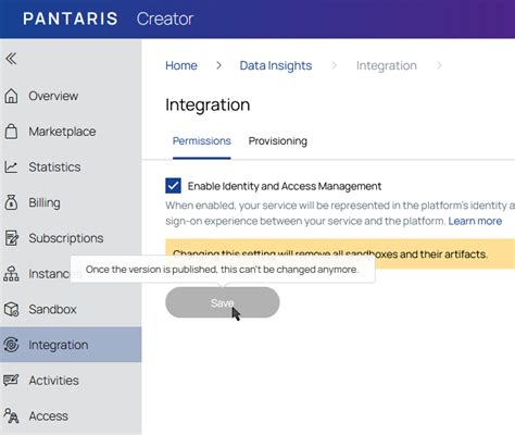 How To Enable Integration On An Existing Application Questions Pantaris