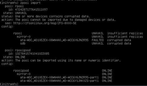 how to destory zfs phantom pool after re installing zfs pool stack