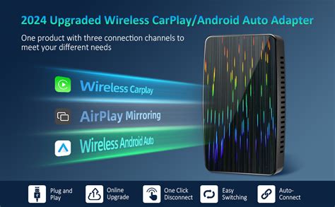 Amazon Com Dreryrit Wireless CarPlay Android Auto Adapter With Airplay 3 In 1 Wireless Car
