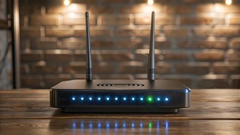 3d Icon Wireless Router With Holographic Signal Indicators Concept As A Photo Featuring A