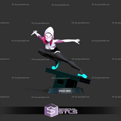Spider Gwen Action Pose Basic D Print Files Specialstl