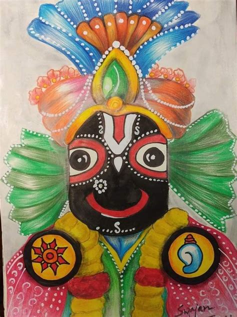 How To Draw Lord Jagannath Drawings Colored Pencils New Art