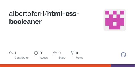 GitHub Albertoferri Html Css Booleaner