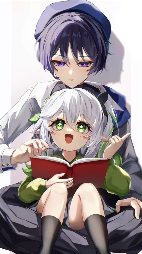 Scaramouche Nahida And Wanderer Genshin Impact Drawn By Aida Noa Danbooru