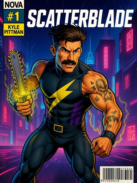 A Comic Book Male Superhero In A Costume Of Thor Attacks From Above