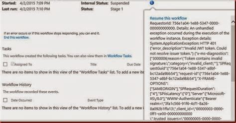 Ramu Blogs An Unhandled Exception Occurred During The Execution Of The Workflow Instance Exception