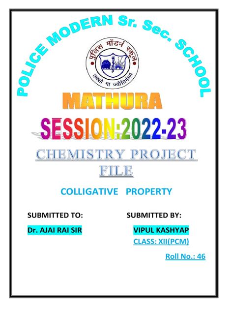 Colligative Property Pdf