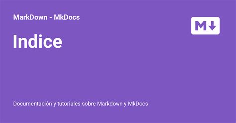Markdown Mkdocs