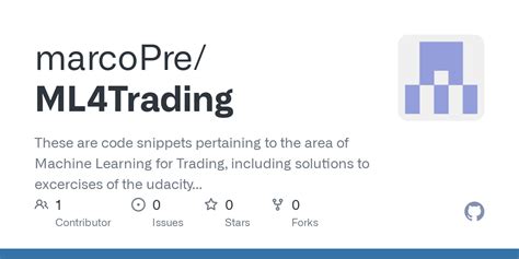 GitHub MarcoPre ML Trading These Are Code Snippets Pertaining To The Area Of Machine Learning