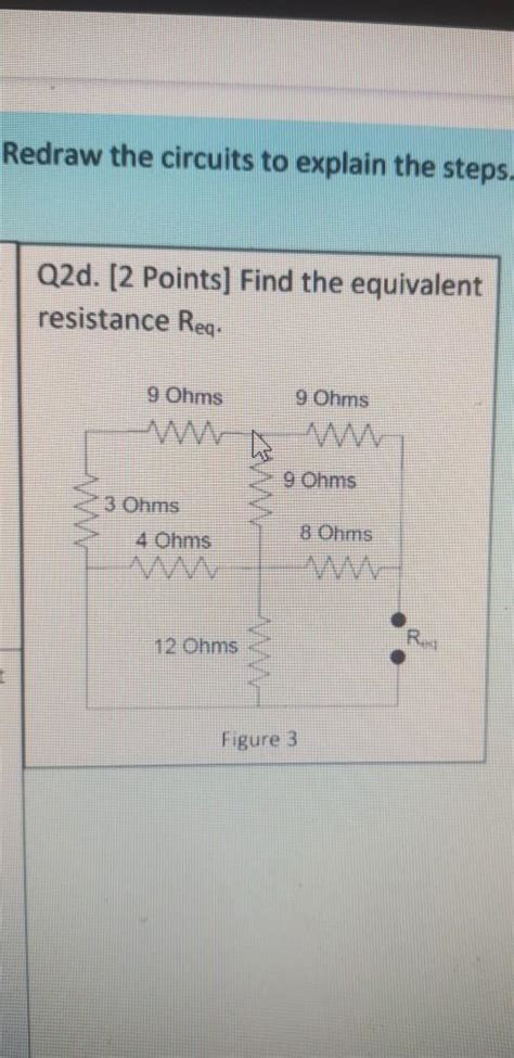 solved redraw the circuits to explain the steps q2d 2