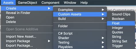 Custom Assets | Unity-Documentation