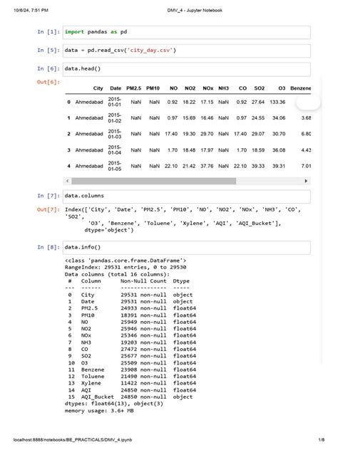 Dmv4 Jupyter Notebook Pdf Pollution Benzene