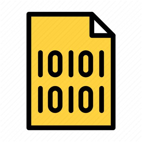 Binary File Coding Development Programming Icon Download On