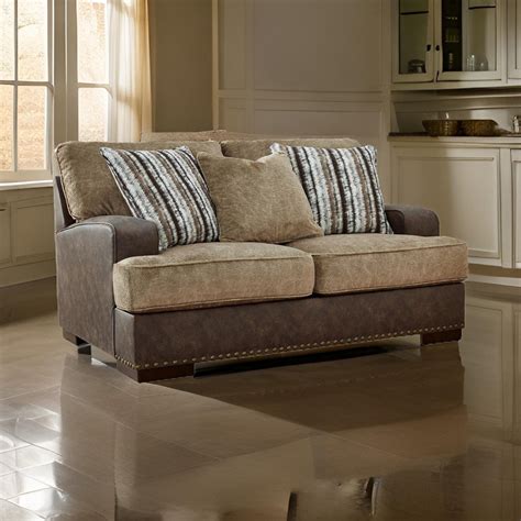 Rosalind Wheeler Bainbrudge 68 Inch Loveseat Nailhead Trim 3 Accent