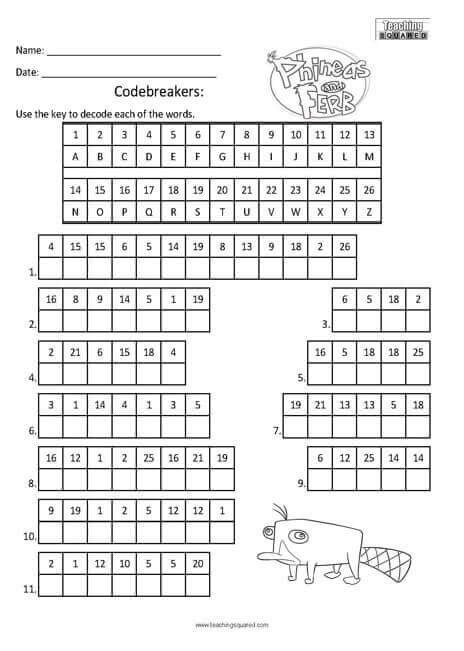 Code Breaking Worksheets Code Breaker Tpt