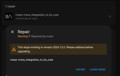 Music Assistant Switch Over To The Add On Error Configuration Home