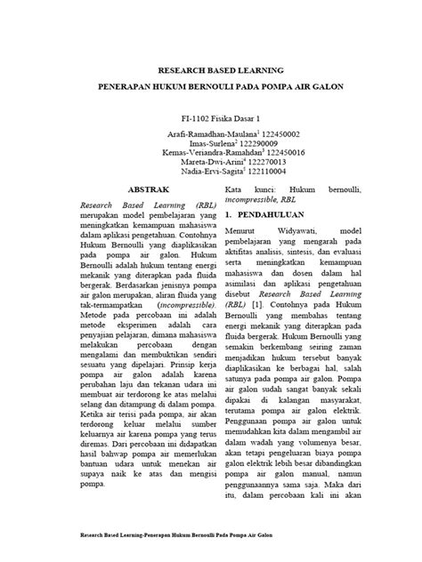 Research Based Learning Pdf