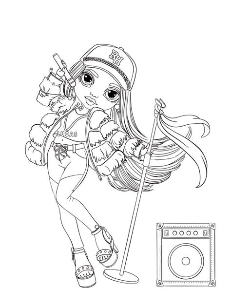 Rainbow High Ausmalbilder Im Beeindruckenden Farbenfrohen Stil